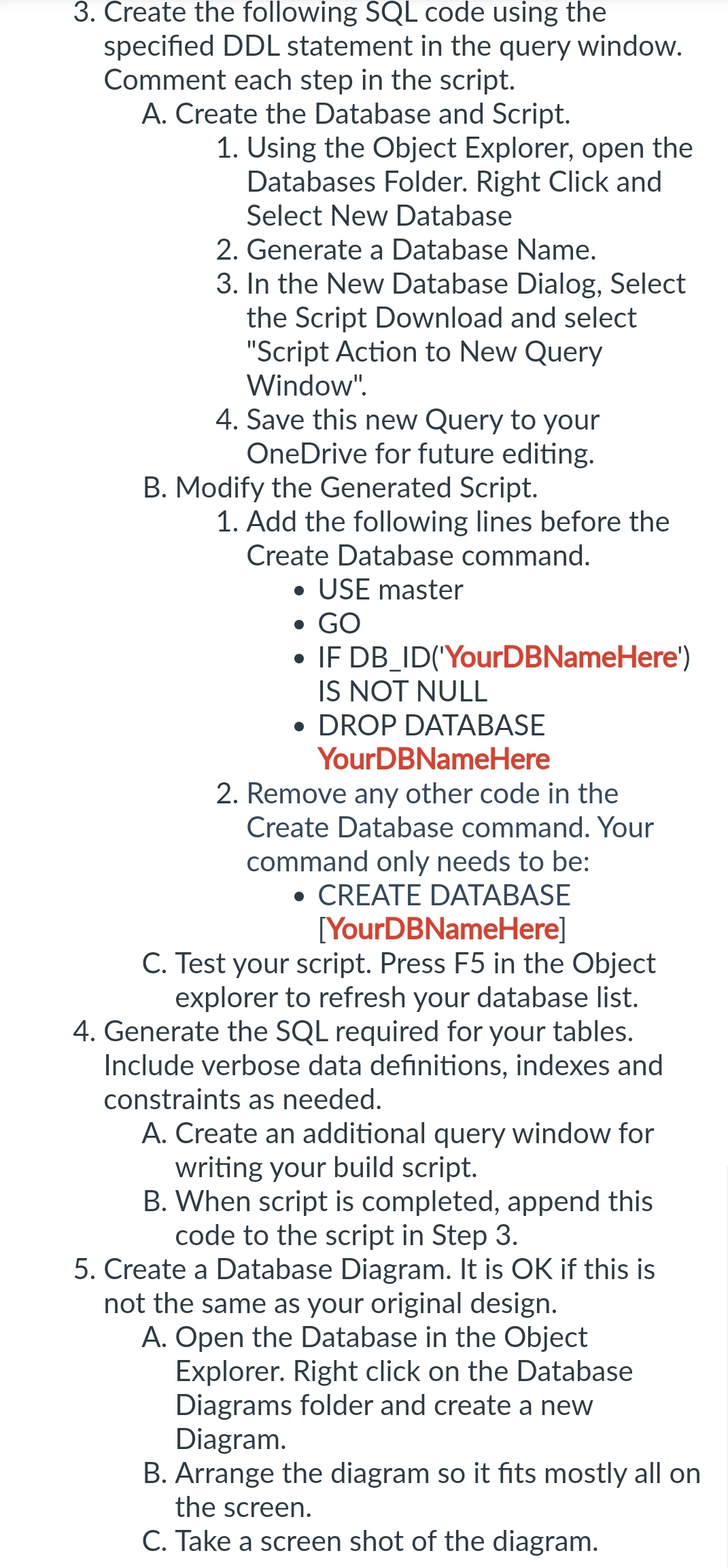 Solved specined DUL statement in the query window. Comment | Chegg.com
