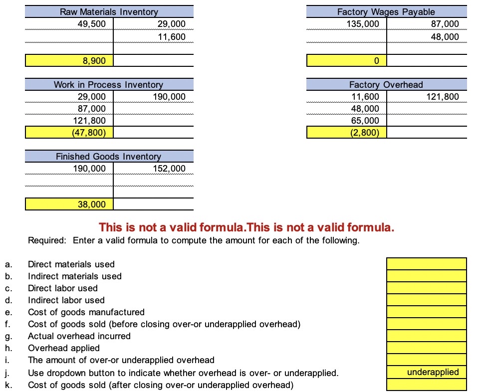 Solved What is a equation for questions a-k and the | Chegg.com