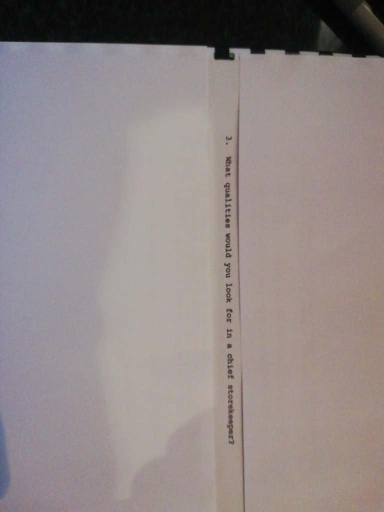 Solved 3. What qualities would you look for in a chief | Chegg.com