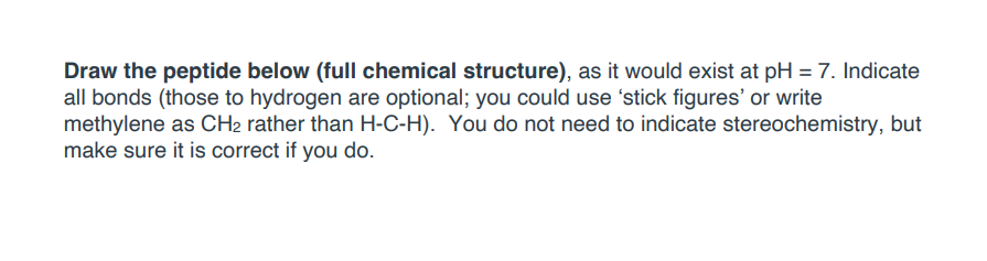 Solved Sketch a titration curve of the peptide from Problem | Chegg.com