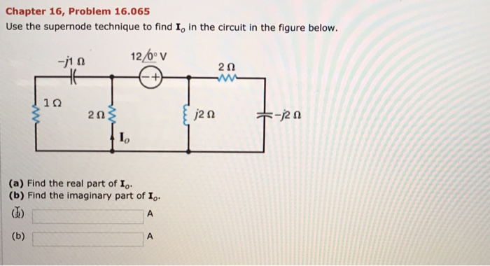 Solved Chapter 16, Problem 16.065 Use the supernode | Chegg.com