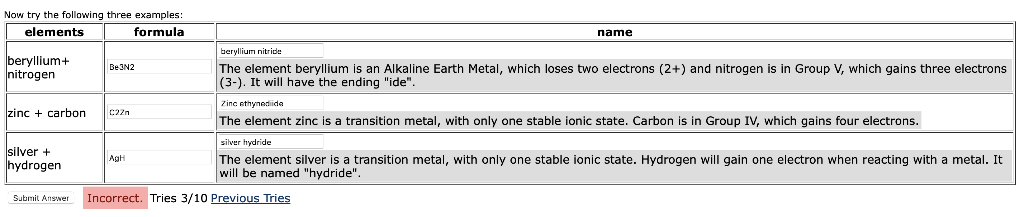Solved Now try the following three examples formula elements | Chegg.com