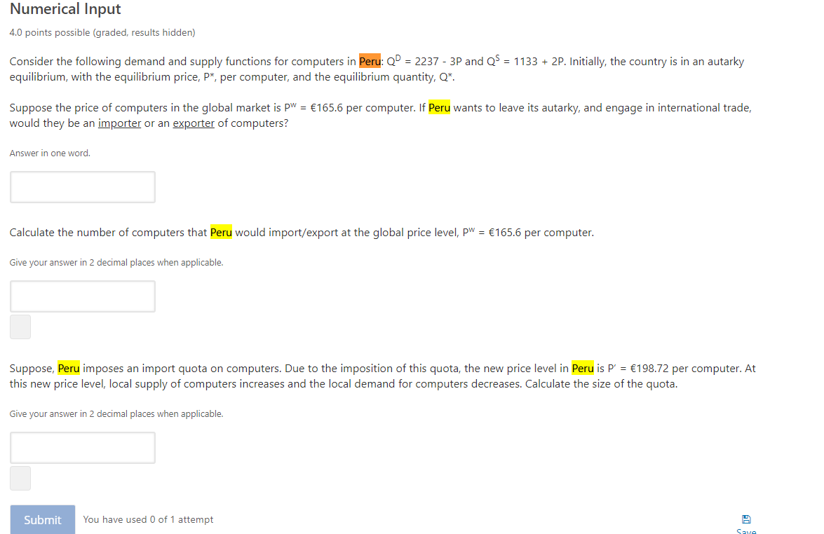 Solved Numerical Input 4.0 points possible (graded, results | Chegg.com
