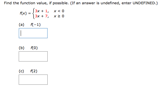 Solved Find The Function Value If Possible If An Answe