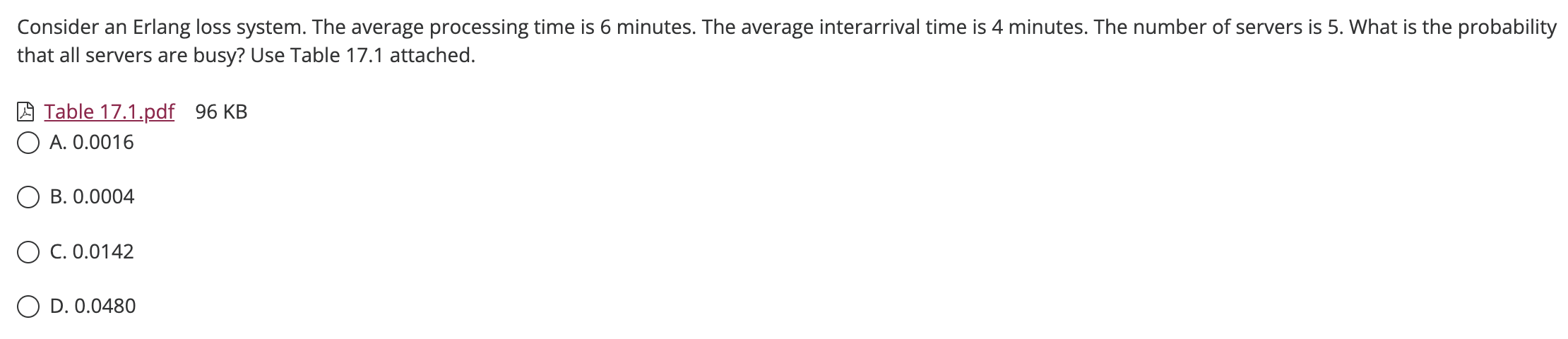 Consider an Erlang loss system. The average | Chegg.com