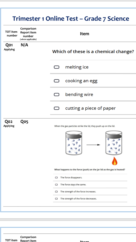 Science Questions For 7th Graders
