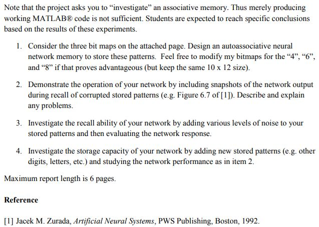 Note That The Project Asks You To Investigate An