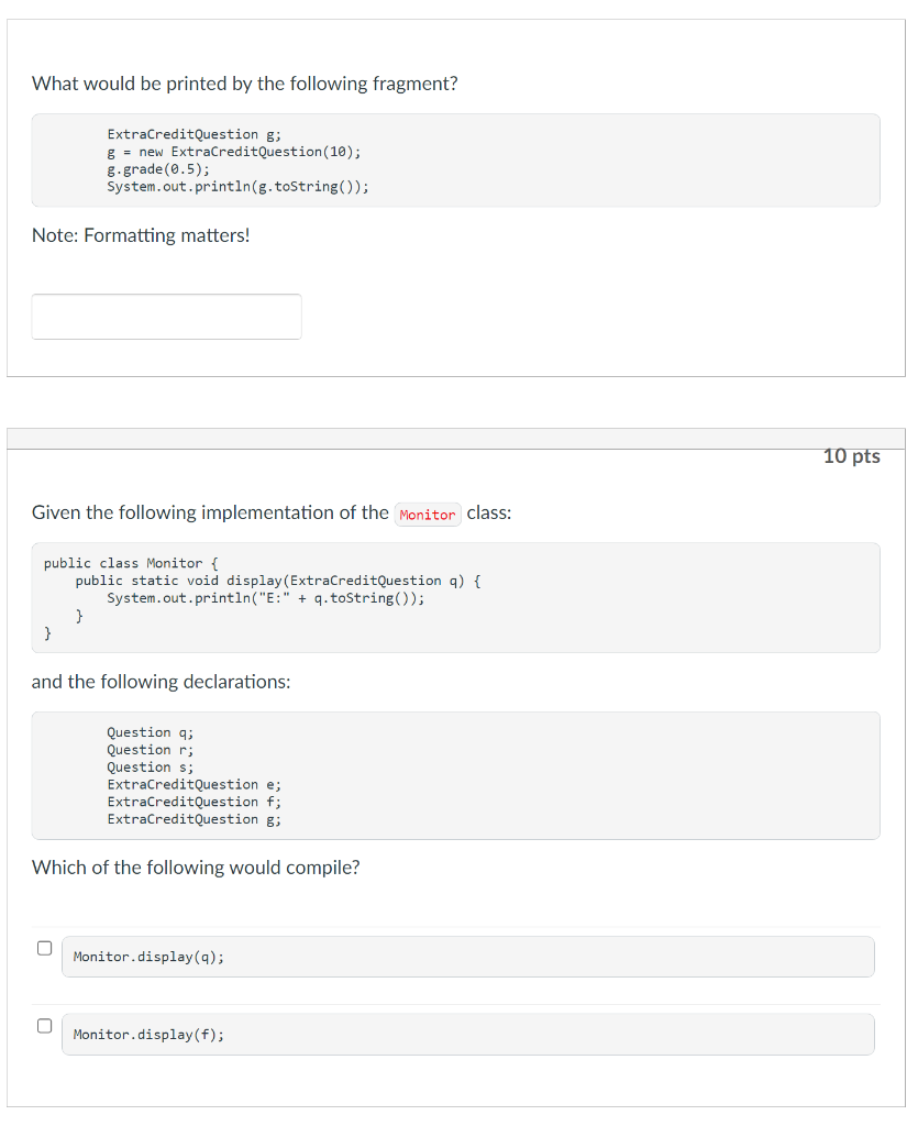 Solved All of the following make use of the following | Chegg.com