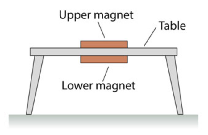 Solved (Figure 1) shows two strong magnets on opposite sides | Chegg.com