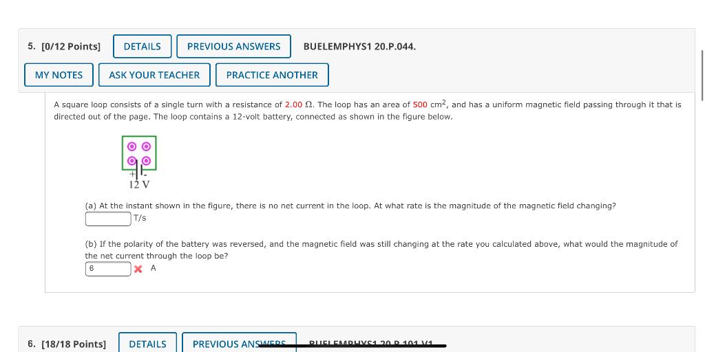 Solved A square loop consists of a single turn with a | Chegg.com