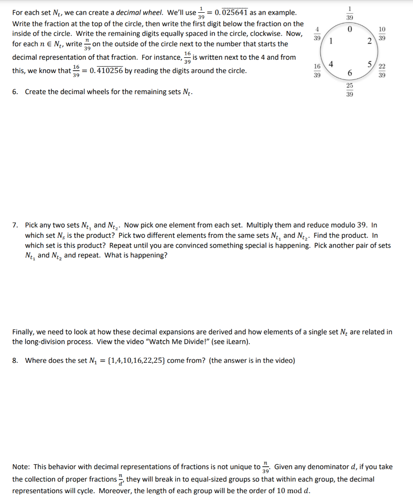 Abstract Algebra and Fractions questions, whole | Chegg.com