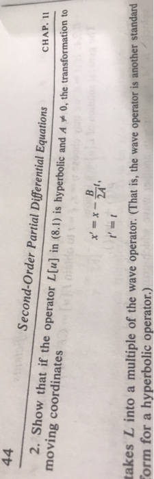 Second-Order Partial Differential Equations CHAP. 11 | Chegg.com