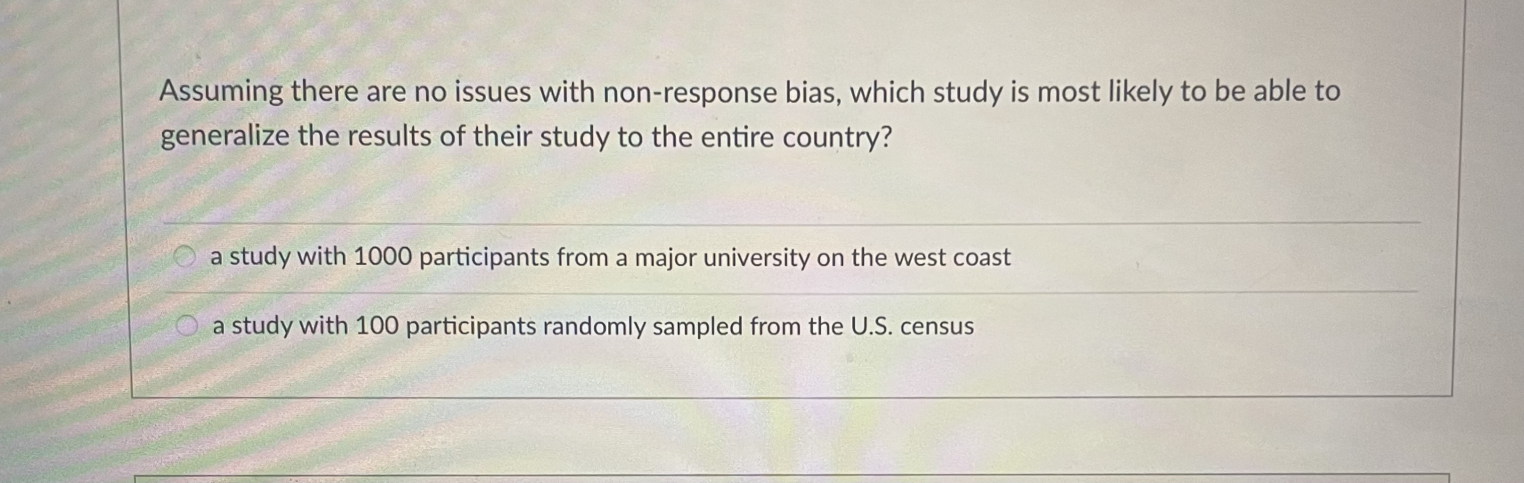 Solved The correlational results of a study are shown below. | Chegg.com