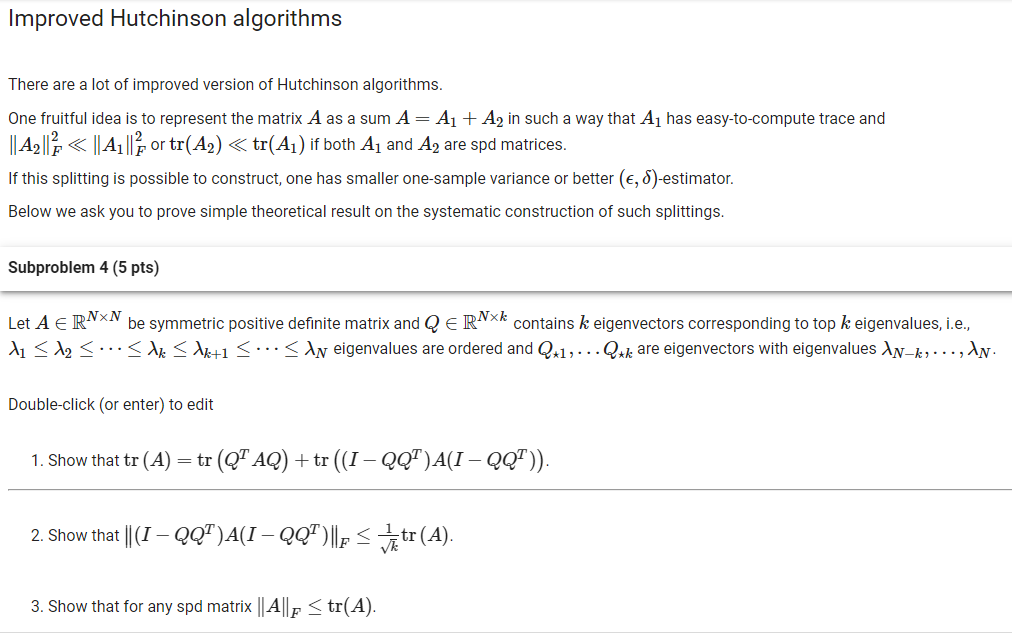 Solved Improved Hutchinson algorithms There are a lot of | Chegg.com