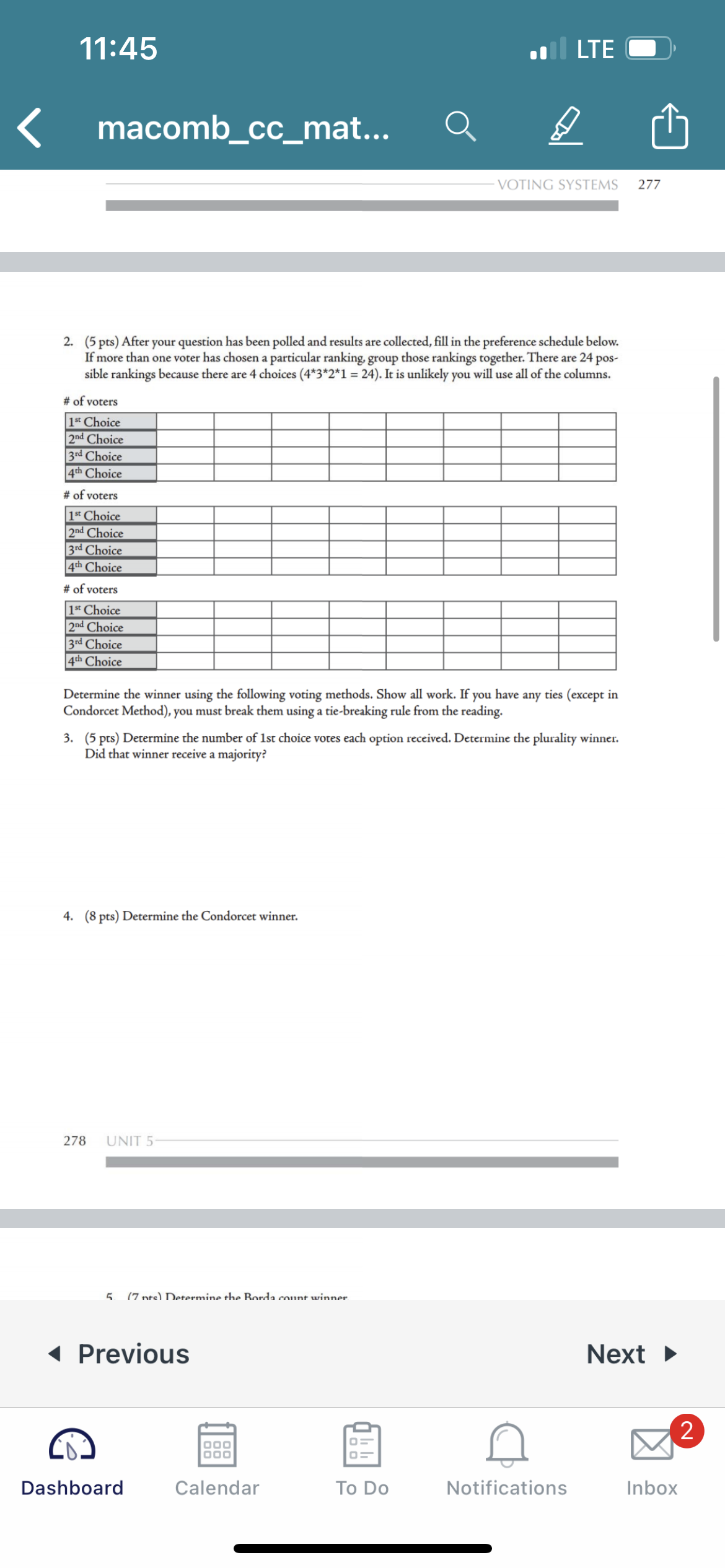 Solved VOTING SYSTEMS PROJECT For this project, you will | Chegg.com