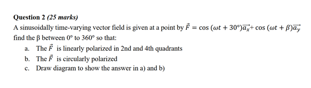 Solved Question 2 (25 marks) A sinusoidally time-varying | Chegg.com
