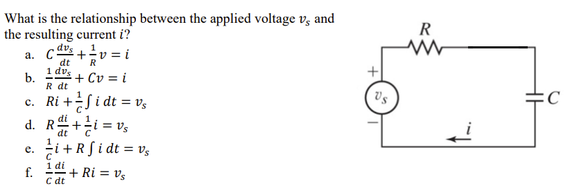 Solved What is the relationship between the applied voltage | Chegg.com