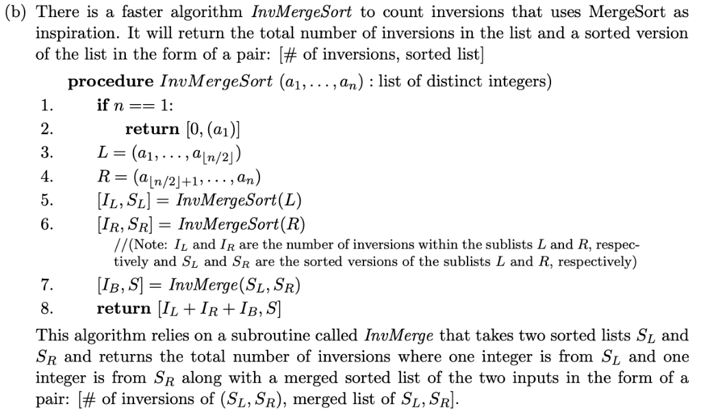4. Given a list of distinct integers a[1...n], an | Chegg.com