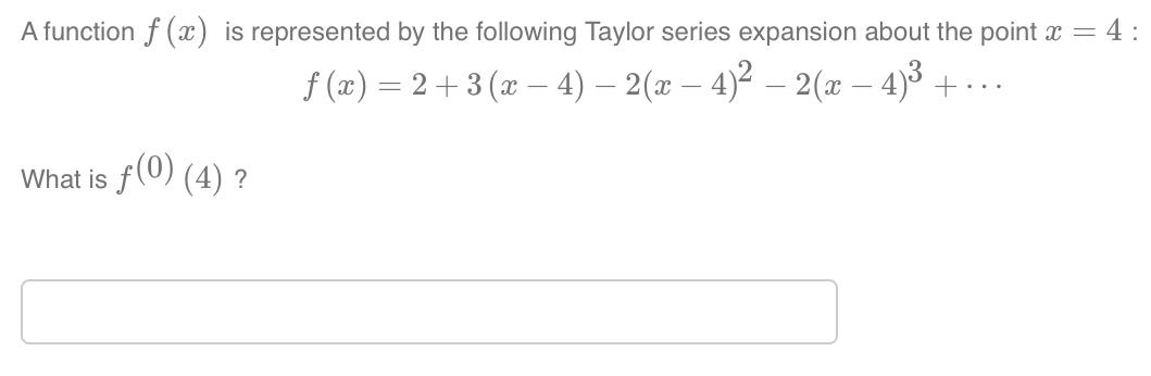 Solved A function f(x) is represented by the following | Chegg.com