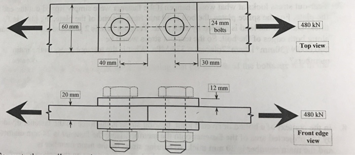 Solved A.)What is the shear area of each single shear | Chegg.com