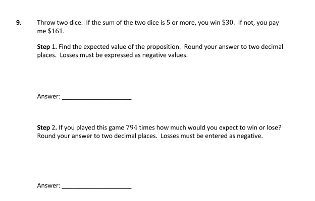 Solved Throw two dice. If the sum of the two dice is 5 or | Chegg.com