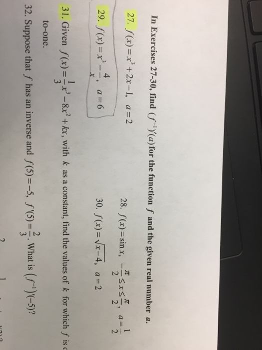 Solved In Exercises 27-30, find f(a) for the function f and | Chegg.com
