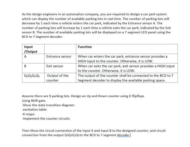 Solved As the design engineers in an automation company, you | Chegg.com
