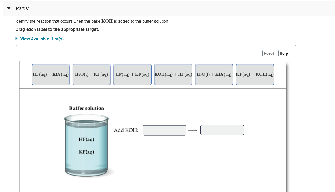 Solved Which set of compounds would form a buffer in aqueous | Chegg.com