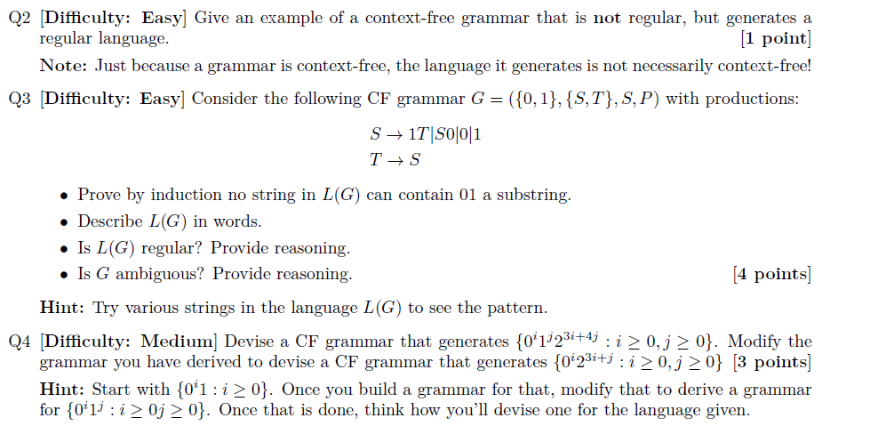 Qi (Difficulty: Easy] Answer with proper reasoning: | Chegg.com