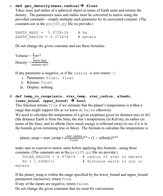 Programming Project 05 This assignment is worth 45 | Chegg.com
