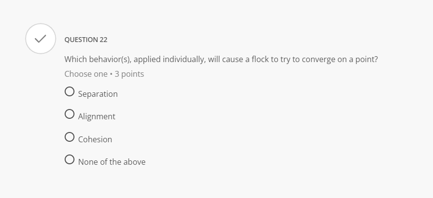 Solved QUESTION 22 Which behavior(s), applied individually, | Chegg.com