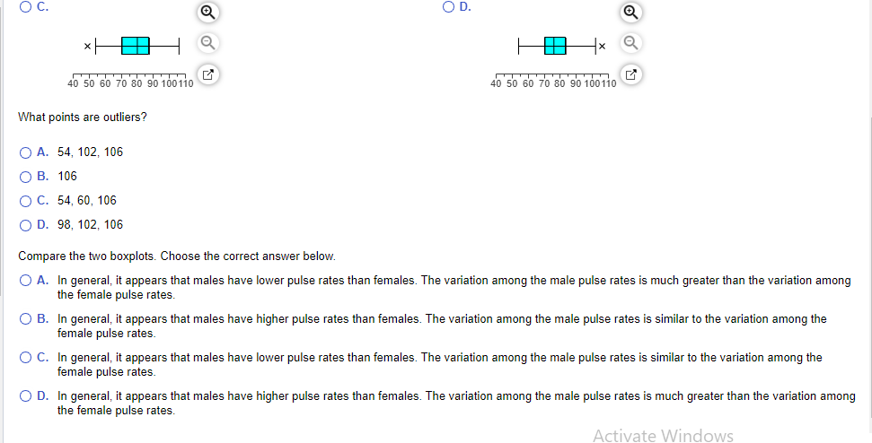 Solved Use the same scales to construct modified boxplots | Chegg.com