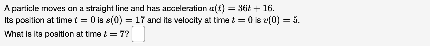 Solved A particle moves on a straight line and has | Chegg.com