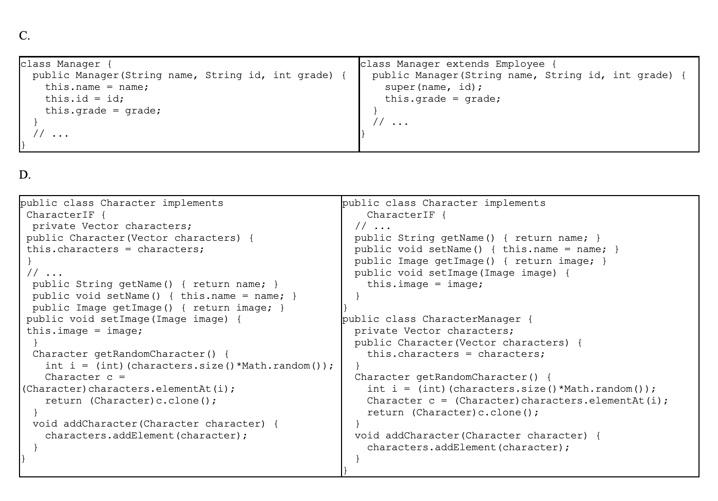 Solved 2. For each of the following refactorings, a. state | Chegg.com