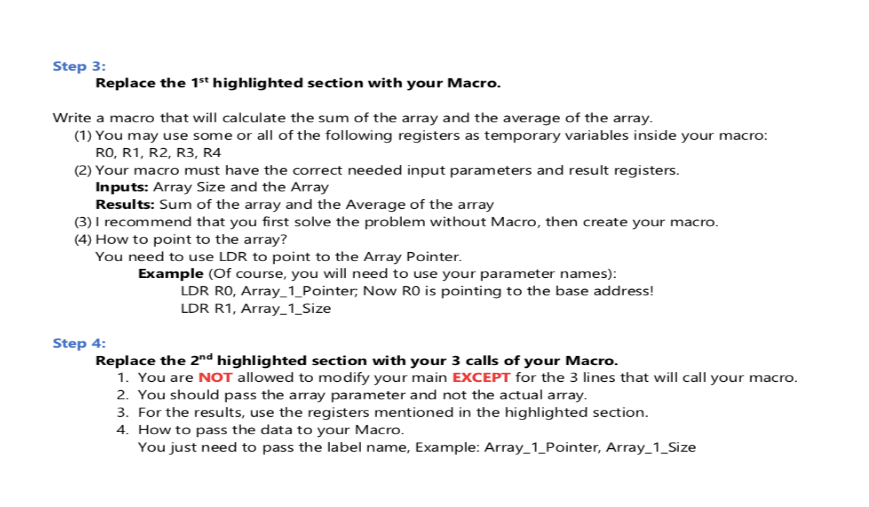 Solved Step 1: Create a new ASSEMBLY project using Keil | Chegg.com
