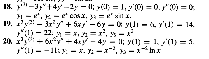 Solved In Problems 13 through 20, a third-order homogeneous | Chegg.com