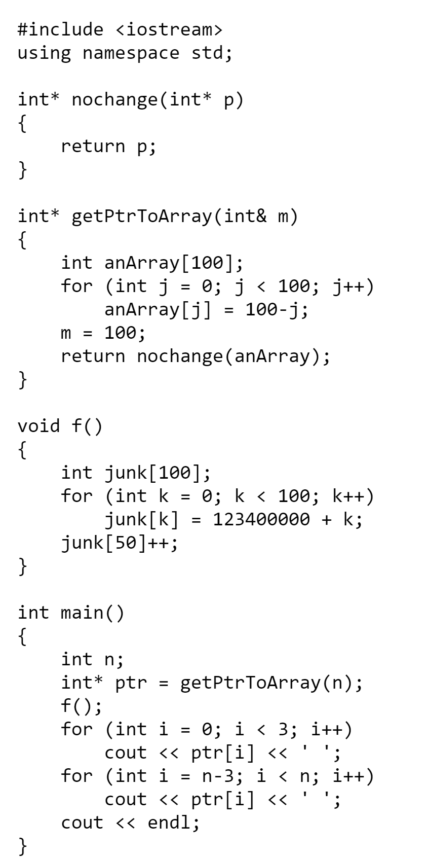 Solved This program is supposed to write 100 99 98 3 2 1, | Chegg.com