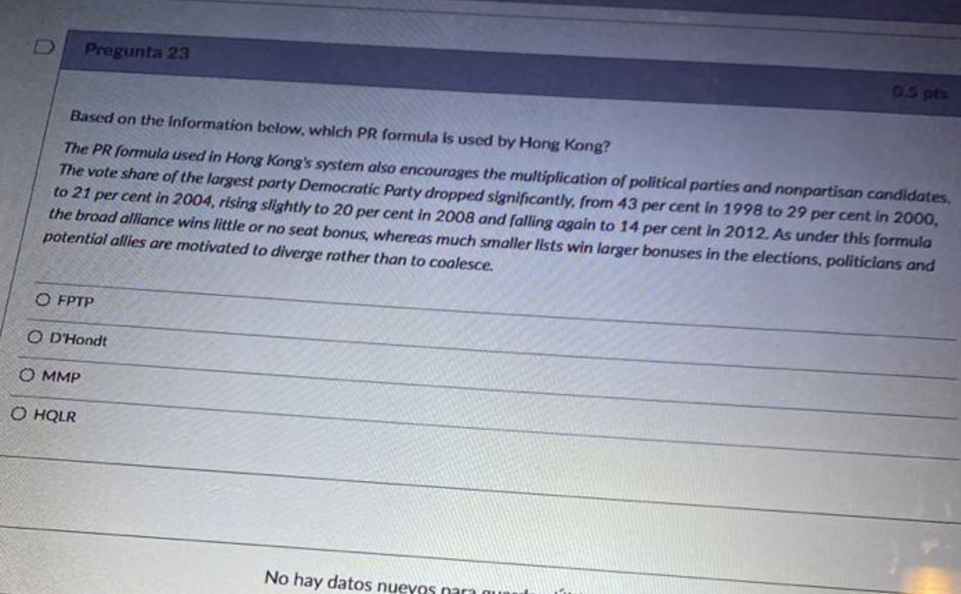 Based on the Information below, which PR formula is | Chegg.com