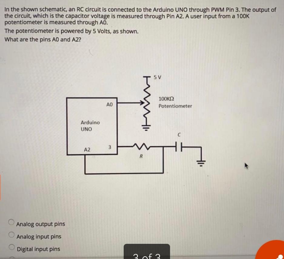 Solved In the shown schematic, an RC circuit is connected to | Chegg.com