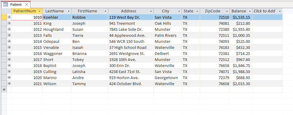 Solved Sports Physical Therapy Database: SQL Answer each of | Chegg.com
