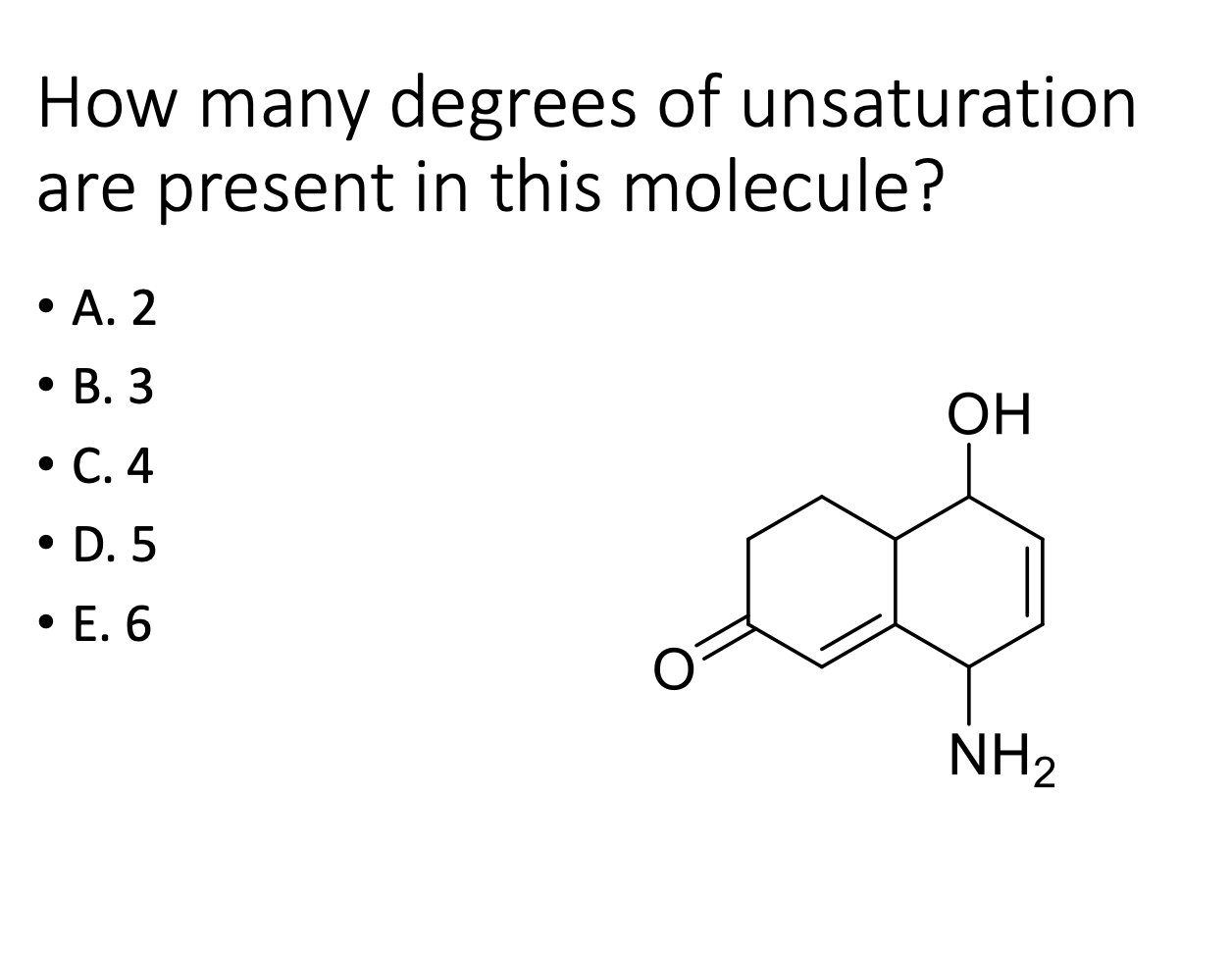 Solved How many degrees of unsaturation are present in this | Chegg.com