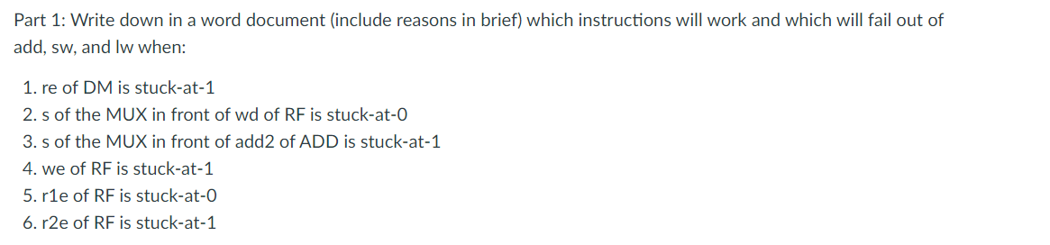 Part 1: Write down in a word document (include | Chegg.com