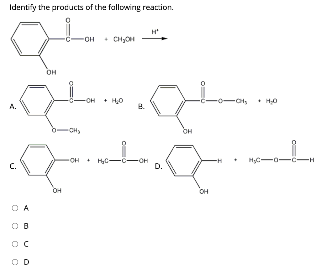 Solved Identify the products of the following reaction. Нt | Chegg.com