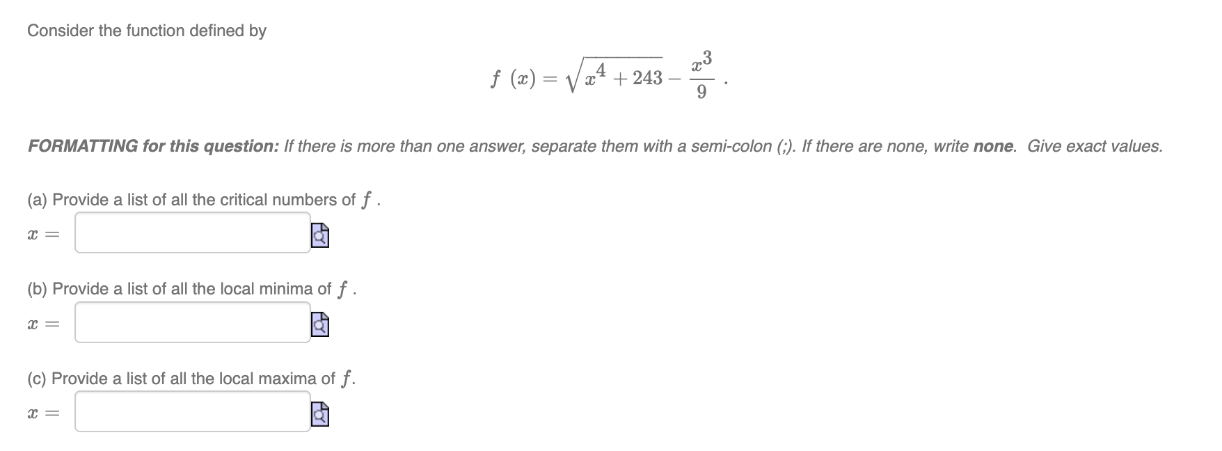 Solved Consider the function defined | Chegg.com