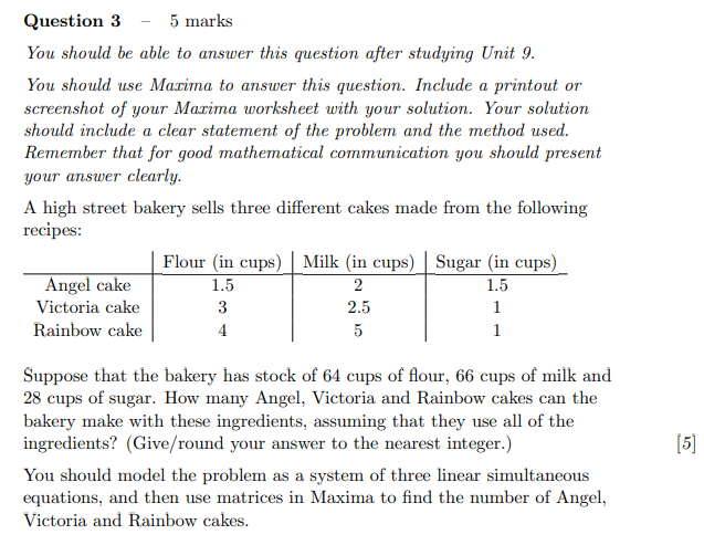 Solved Question \\( 3-5 \\) marks You should be able to | Chegg.com