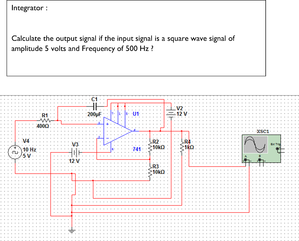 Solved Integrator : Calculate the output signal if the input | Chegg.com