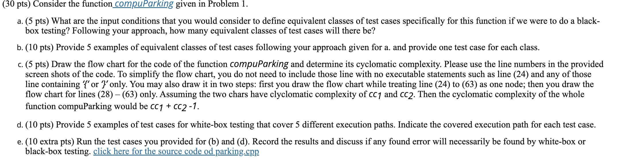 ( 30 pts) Consider the attached C++ program | Chegg.com