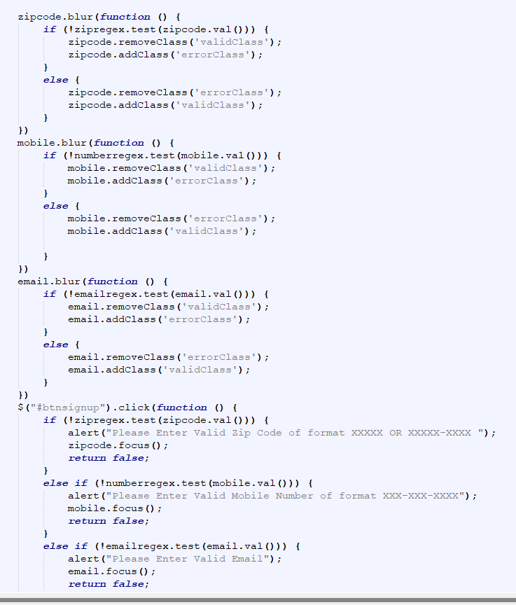 alert("Please Enter Valid Zip Code of | Chegg.com