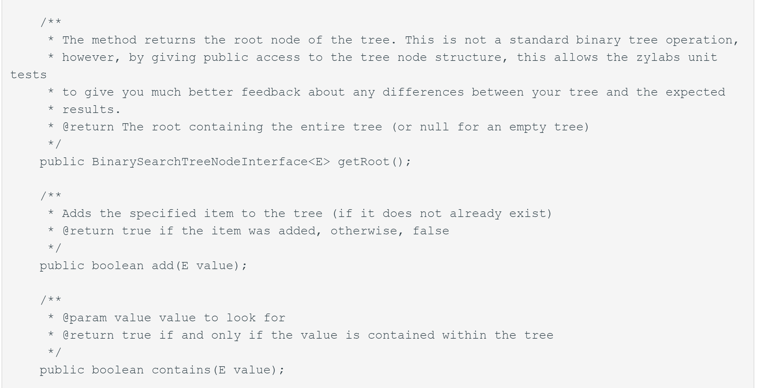Solved 525 Binary Search Tree Implement A Binarysearchtree 2256