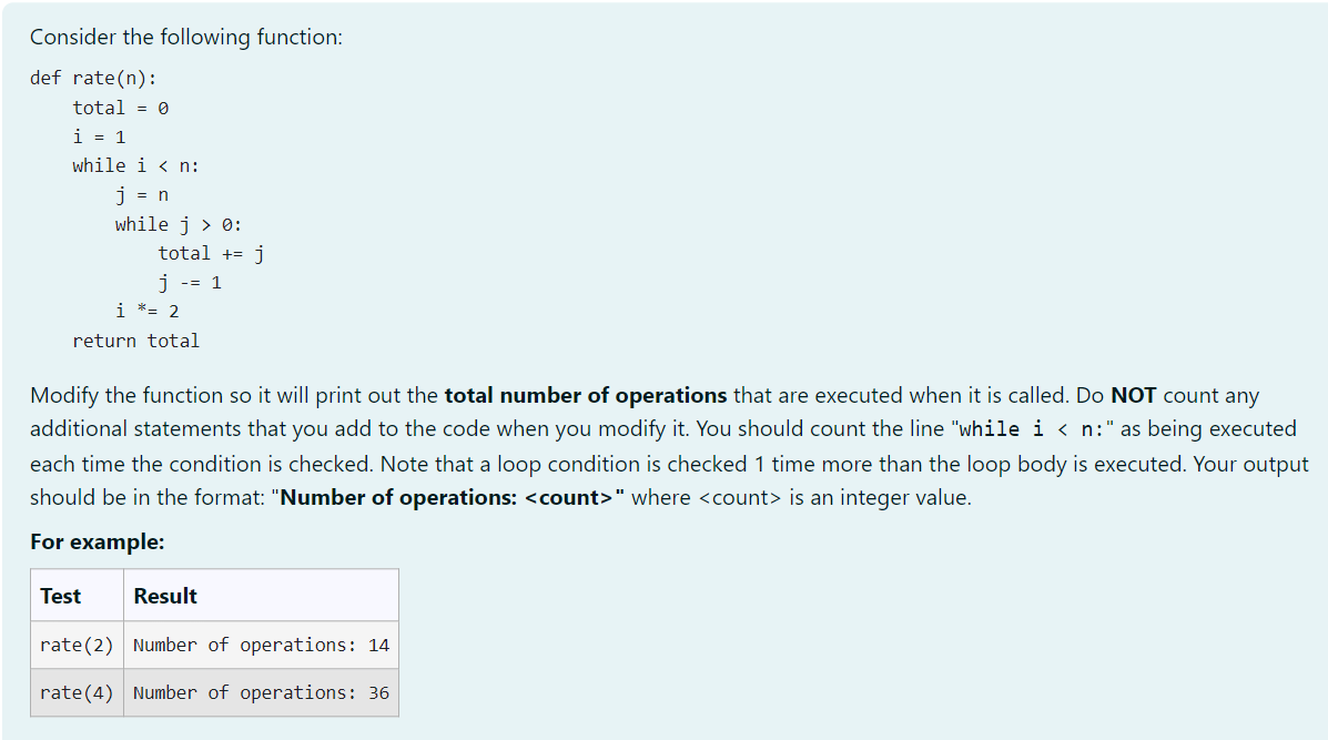 Solved Consider The Following Function Def Raten Total 